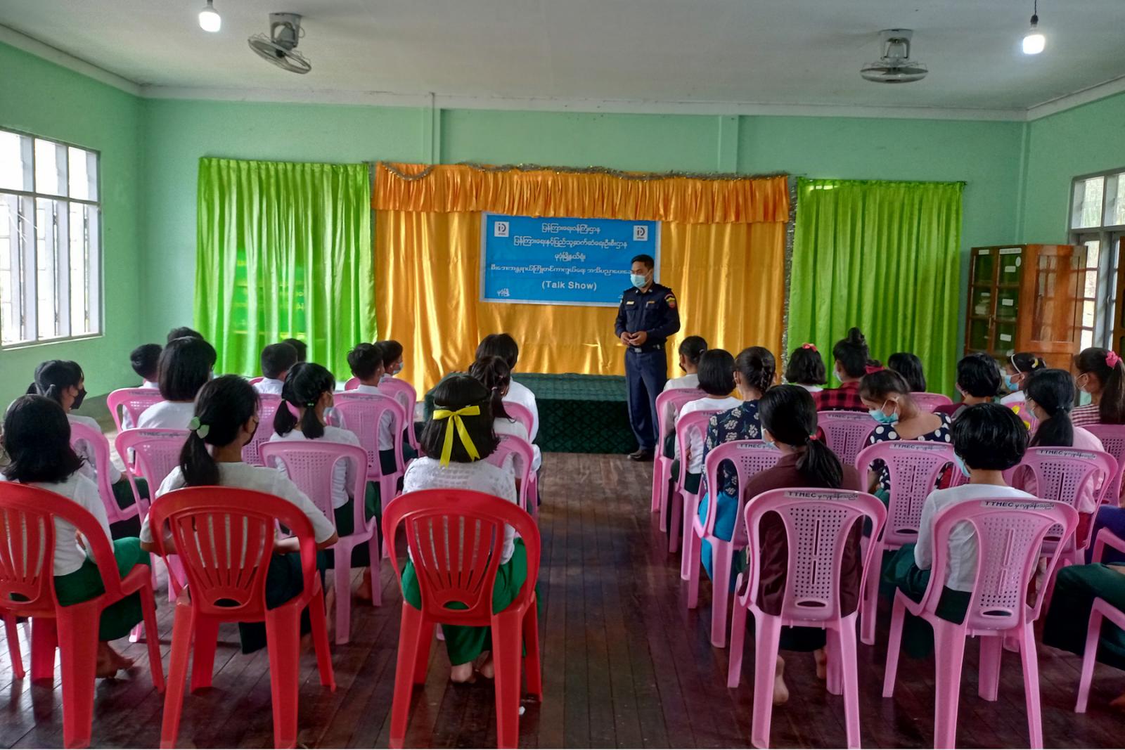 မုဒုံမြို့နယ်တွင် မီးဘေးအန္တရာယ် ကြိုတင်ကာကွယ်ရေး အသိပညာပေးခြင်းနှင့