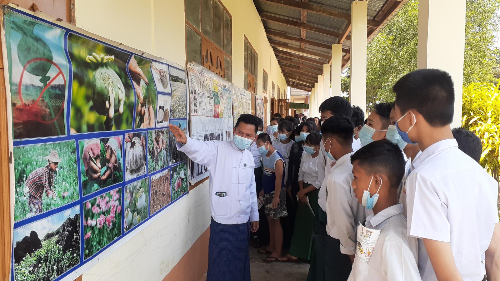 လှိုင်းဘွဲမြို့နယ်တွင် မူးယစ်ဆေးဝါးအန္တရာယ် တားဆီးကာကွယ်ရေး