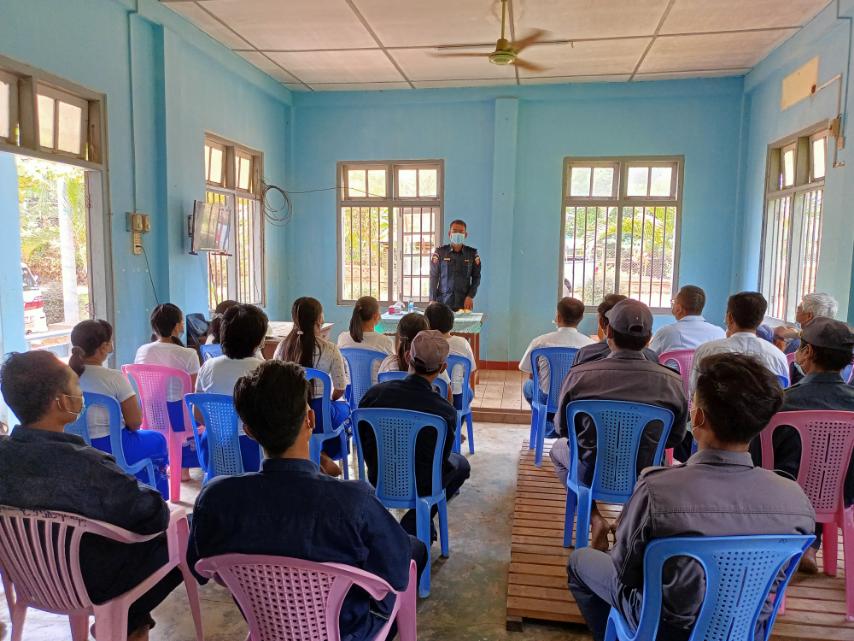 ပဲခူးမြို့တွင် မီးဘေးအန္တရာယ်ကြိုတင်ကာကွယ်ရေး ဟောပြောပွဲနှင့် သရုပ်ပ