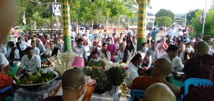 ရေဖြူမြို့၌ တပေါင်းလပြည့်‌နေ့တွင် အသံမစဲ မဟာပဋ္ဌာန်း ရွတ်ဖတ်ပူဇော်ပ 6965