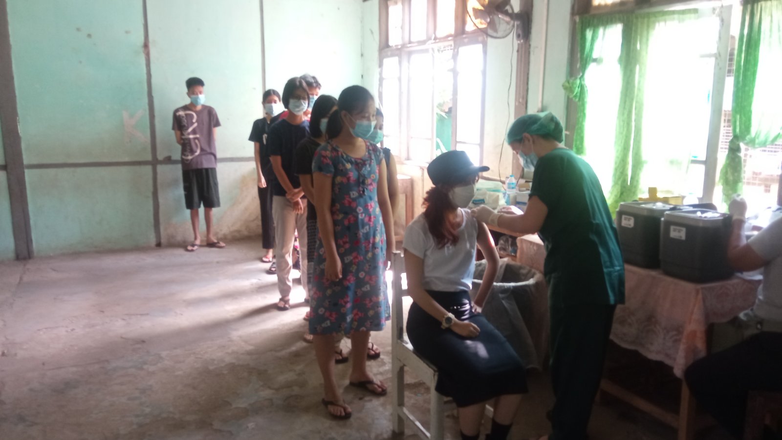 စမ်းချောင်းမြို့နယ်တွင် ကိုဗစ် ၁၉ ရောဂါ ကာကွယ်ဆေး ဆက်လက်ထိုးနှံ