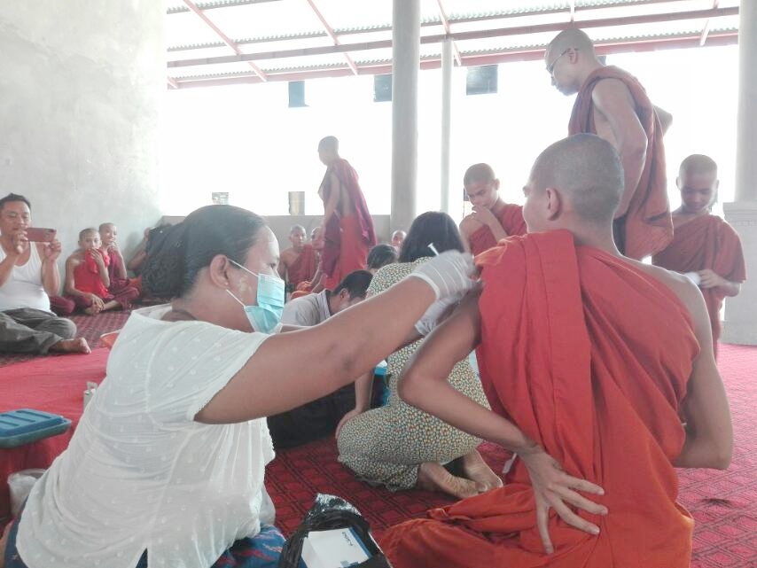 စဉ့်ကူးမြို့နယ်တွင် ဘုန်းတော်ကြီးကျောင်းတိုက်များရှိ အသက် ၁၅ နှစ်မှ အသက် ၁၈ နှစ် အကြား သံဃာတော်မ