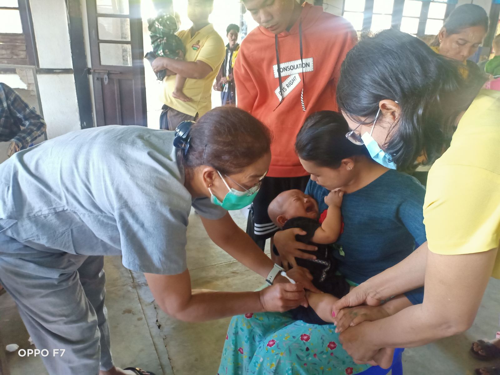 ရေးမြို့နယ်တွင် အသက် ၂ နှစ် အောက် က လေးငယ်များနှင့် ကိုယ်ဝန်ဆောင်အမျိုးသမီးများအား ပုံမှန်ကာကွယ