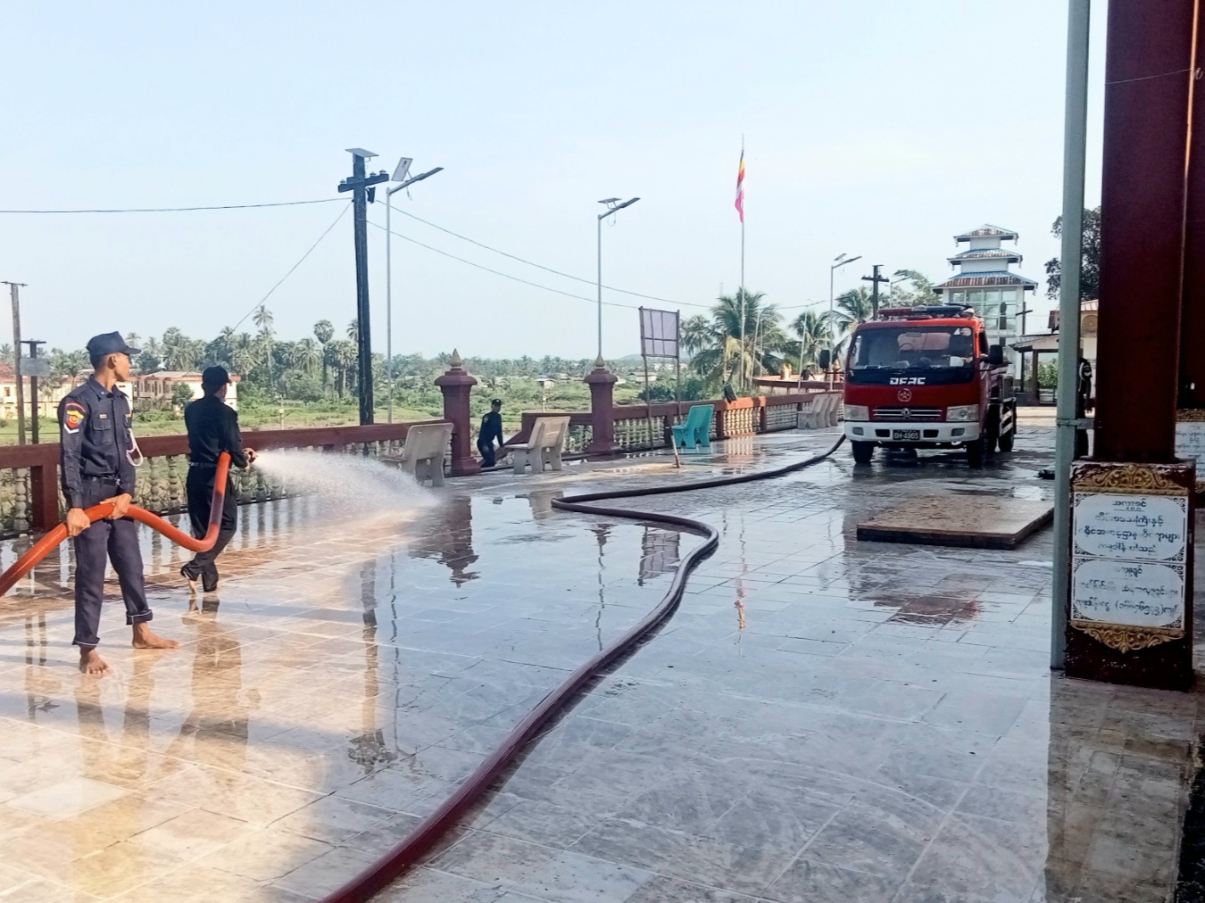 ဘုတ်ပြင်းမြို့၌ ၇၆ နှစ်မြောက် မြန်မာနိုင်ငံမီးသတ်တပ်ဖွဲ့နေ့ကို က