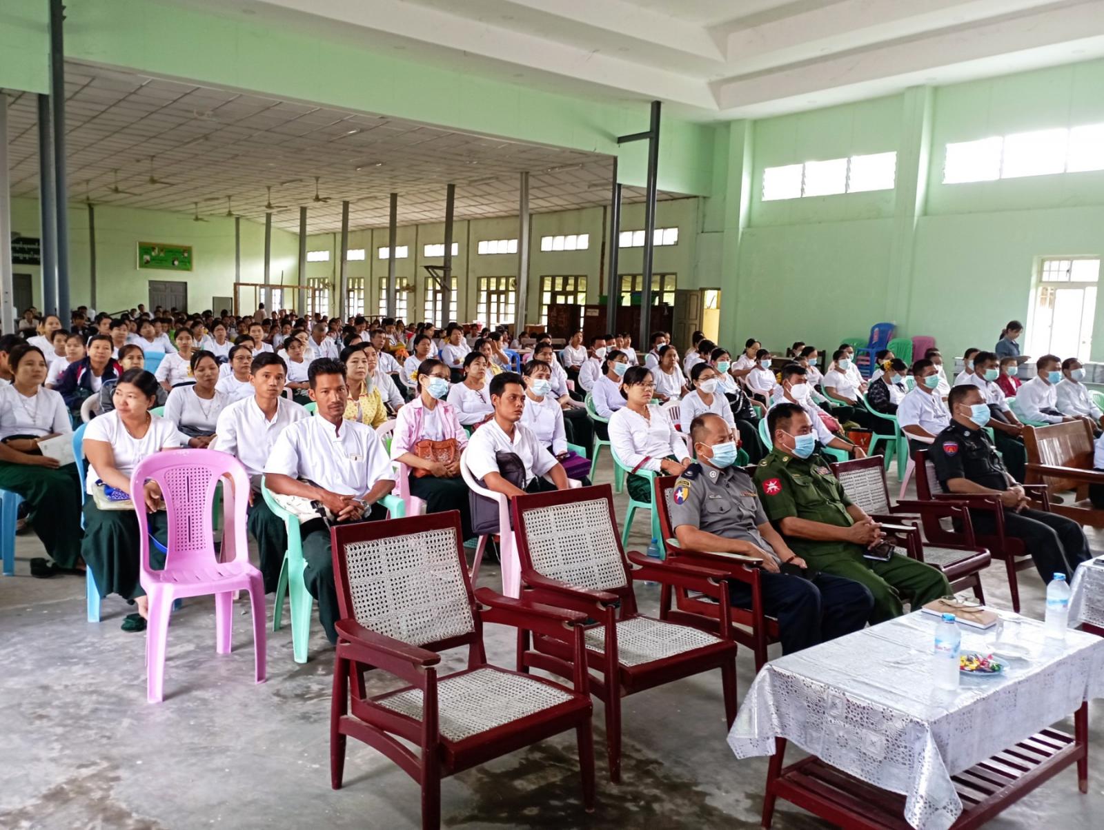 ဖြူးမြို့နယ်၌ မူလတန်းအဆင့် Grade 5 သင်ရိုးသစ် ဆင့်ပွားသင်တန်းဖွင့်ပွဲ အခမ်းအနားကျင်းပ