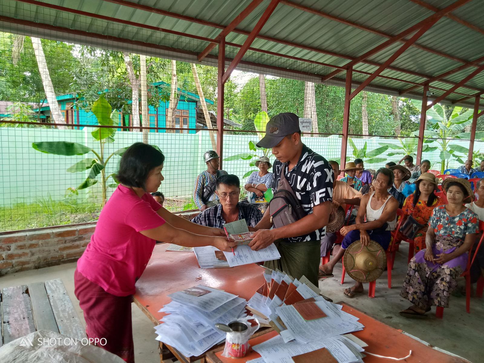 အိမ်မဲမြို့နယ် မြန်မာ့လယ်ယာဖွံ့ဖြိုးရေးဘဏ်မှ ၂၀၂၂ ခုနှစ် မိုးစပါး စိုက
