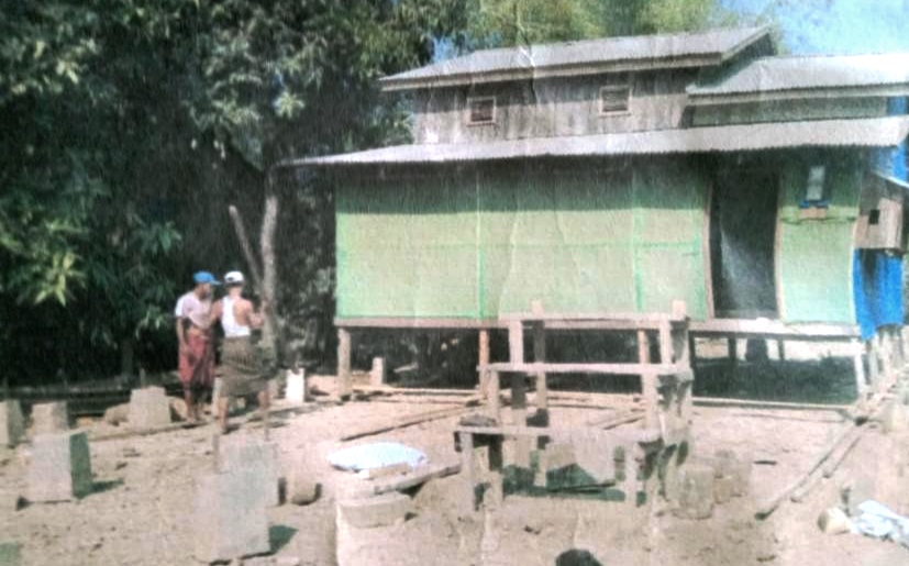 အင်္ဂပူမြို့နယ်၊ ဝက်လဟာအုပ်စု၊ ကညင်တပင်ကျေးရွာတွင် ငဝန်မြစ်ကမ်းပါးနှင့