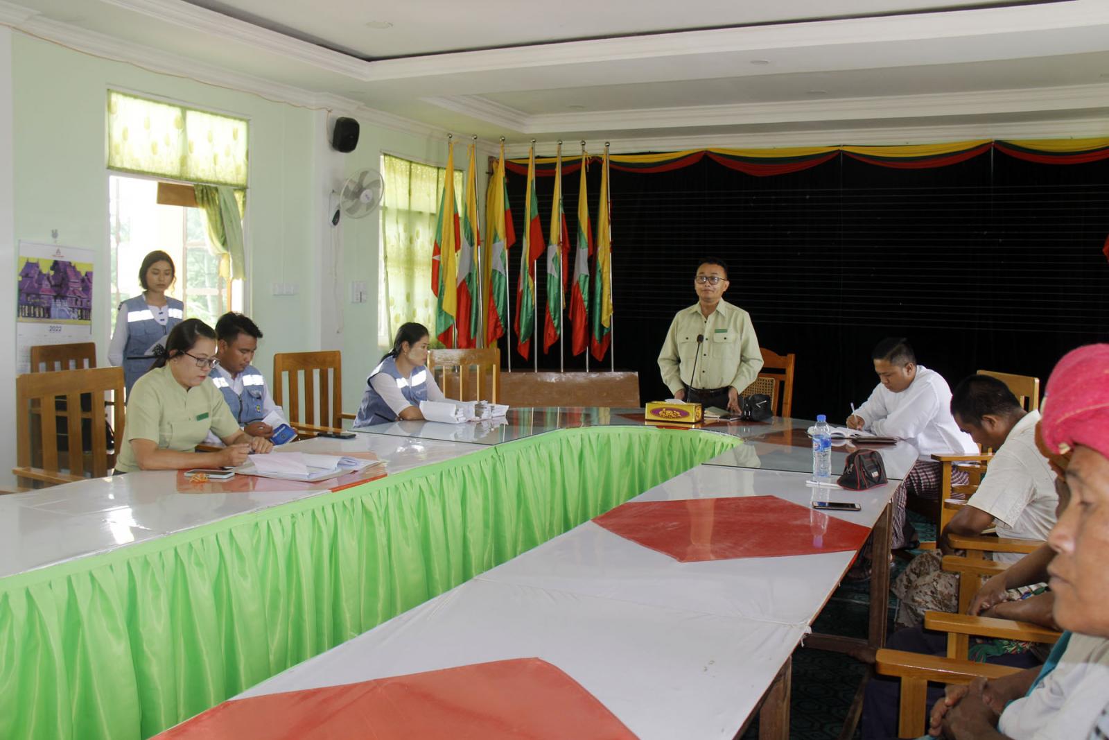 နမ့်စန်တွင် လေပြင်းတိုက်ခတ်မှုကြောင့် ပျက်စီးဆုံးရှုံးခဲ့သည့် နေအိမ်များအတွက် ထောက်ပံ့ငွေမ