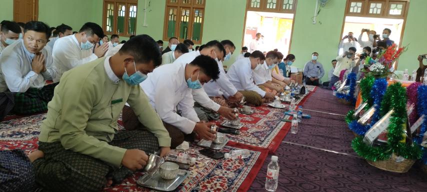 ချင်းရွှေဟော်မြို့တွင် ရှင်အပါး ၃၅၀ ရဟန်းခံရှင်ပြု အလှူတော်မင်္ဂလာပွဲက