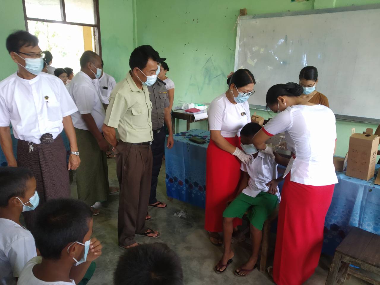 ပေါက်တောမြို့နယ်အတွင်းရှိ အသက် ၅ နှစ်မှ ၁၂ နှစ်အတွင်း ကျောင်းသား၊ က
