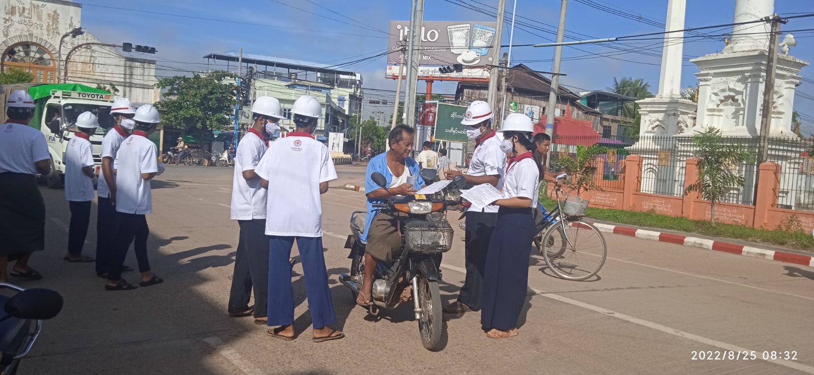 ပေါင်းတည်မြို့နယ်တွင် Mask Campaign နှင့် ကိုဗစ် ၁၉ မျိုးဗီဇပြောင
