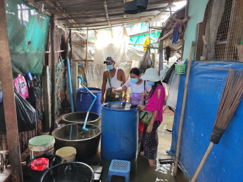 မင်္ဂလာဒုံမြို့နယ်တွင် သွေးလွန်တုပ်ကွေးဖြစ်ပွားလျက်ရှိသည့် နေအိမ်နှင့