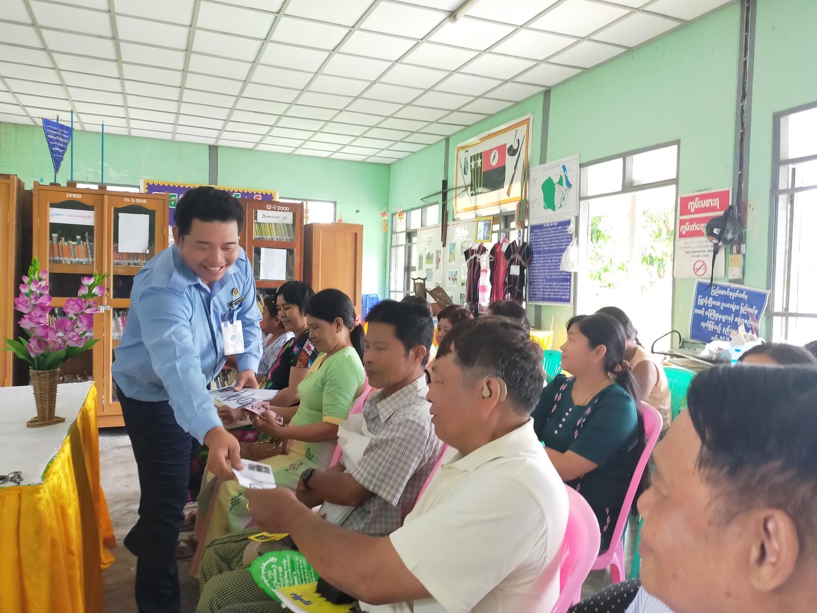 ကြံခင်းမြို့ လူထုအခြေပြုဗဟိုဌာန Community Centre ခန်းမတွင