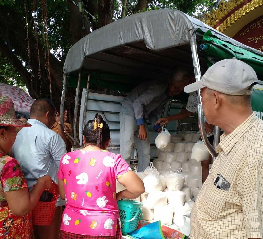 ဘိုကလေးမြို့နယ် ဆန်စက်လုပ်ငန်းရှင်များအသင်းမှ ဇီယျာဆန် ၁ ပြည်လျှင် ၁