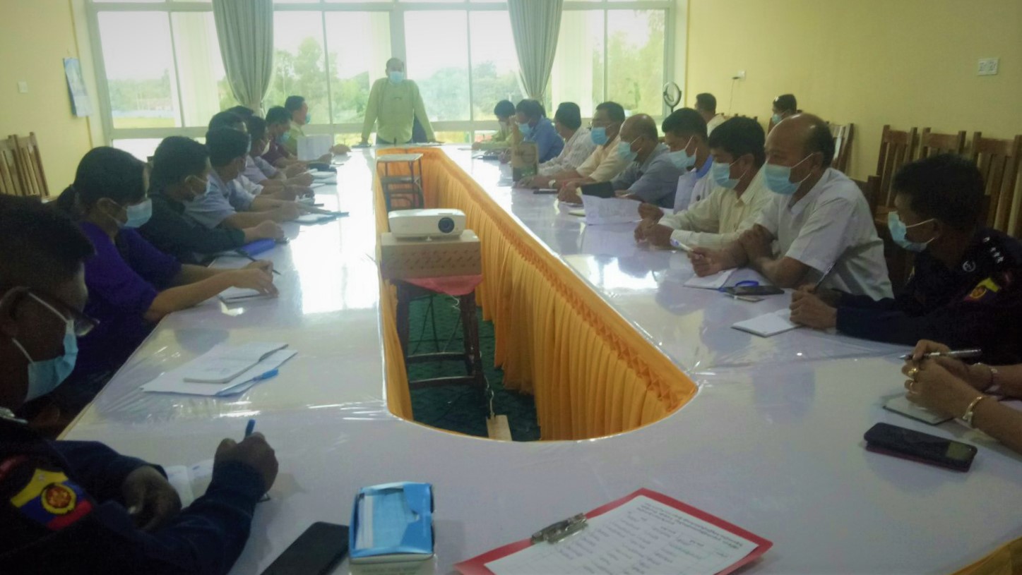 မိုးညှင်းမြို့၌ ကိုဗစ်−၁၉ရောဂါကာကွယ်ထိန်းချုပ်ရေး လုပ်ငန်းညှိနှိုင်းစည