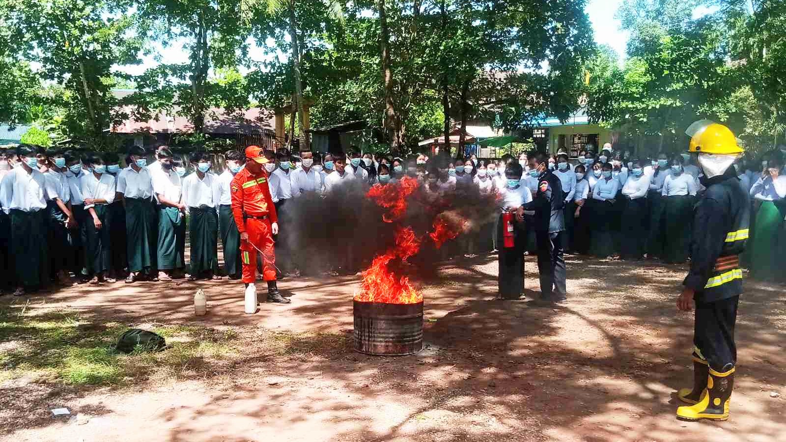 မုဒုံမြို့၌ မီးဘေးအန္တရာယ်ကြိုတင်ကာကွယ်ရေး အသိပညာပေး ဟောပြောခြင်းနှင့