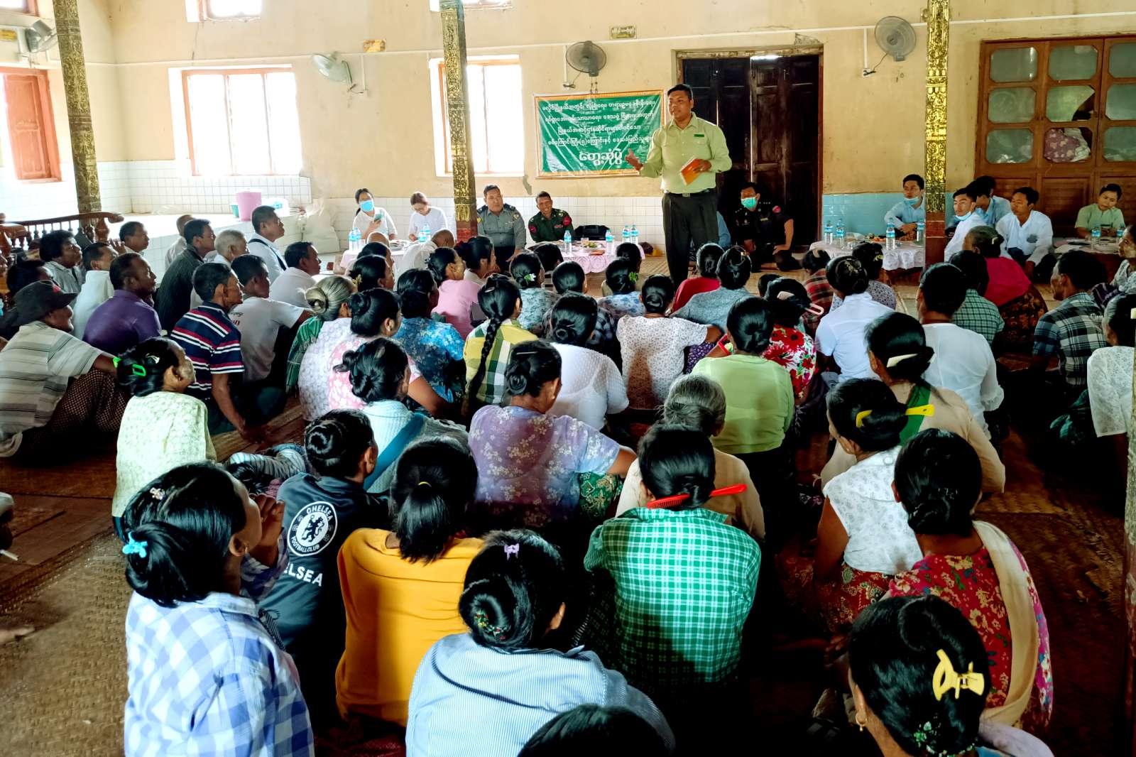 မလှိုင်မြို့နယ်တွင် မြို့နယ်အဆင့်ဌာနဆိုင်ရာ တာဝန်ရှိသူများပါဝင်သော စစ်က