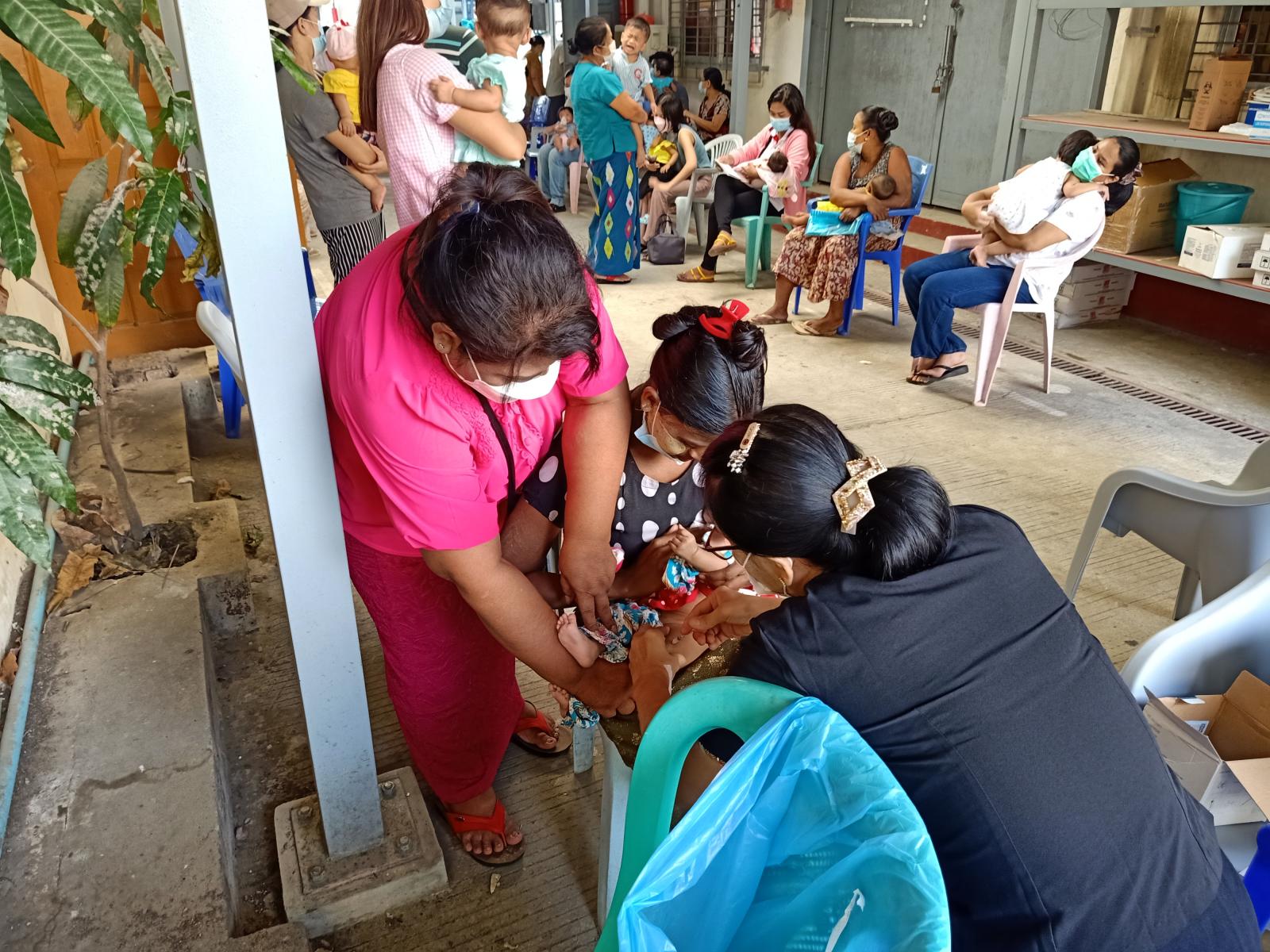 တောင်ဥက္ကလာပမြို့နယ်တွင် မွေးကင်းစမှ အသက် ၁ နှစ်ခွဲအရွယ်ထိ ကလေးငယ်မ