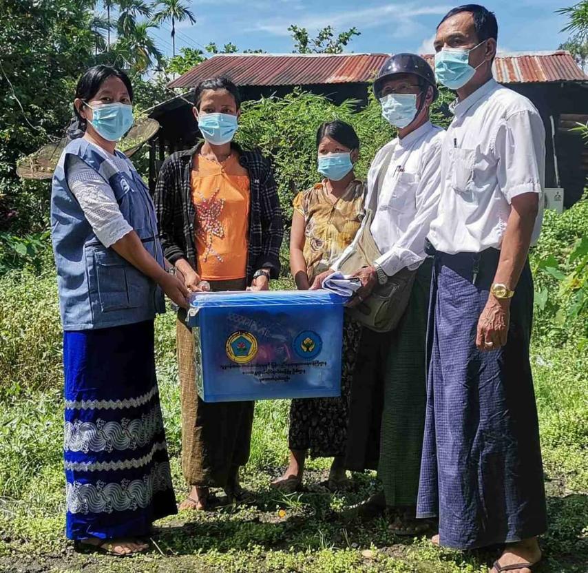 ညောင်တုန်းမြို့နယ်တွင် လေဘေးသင့် နေအိမ်နှင့် အိမ်ထောင်စုဝင်များအတွက် ကယ
