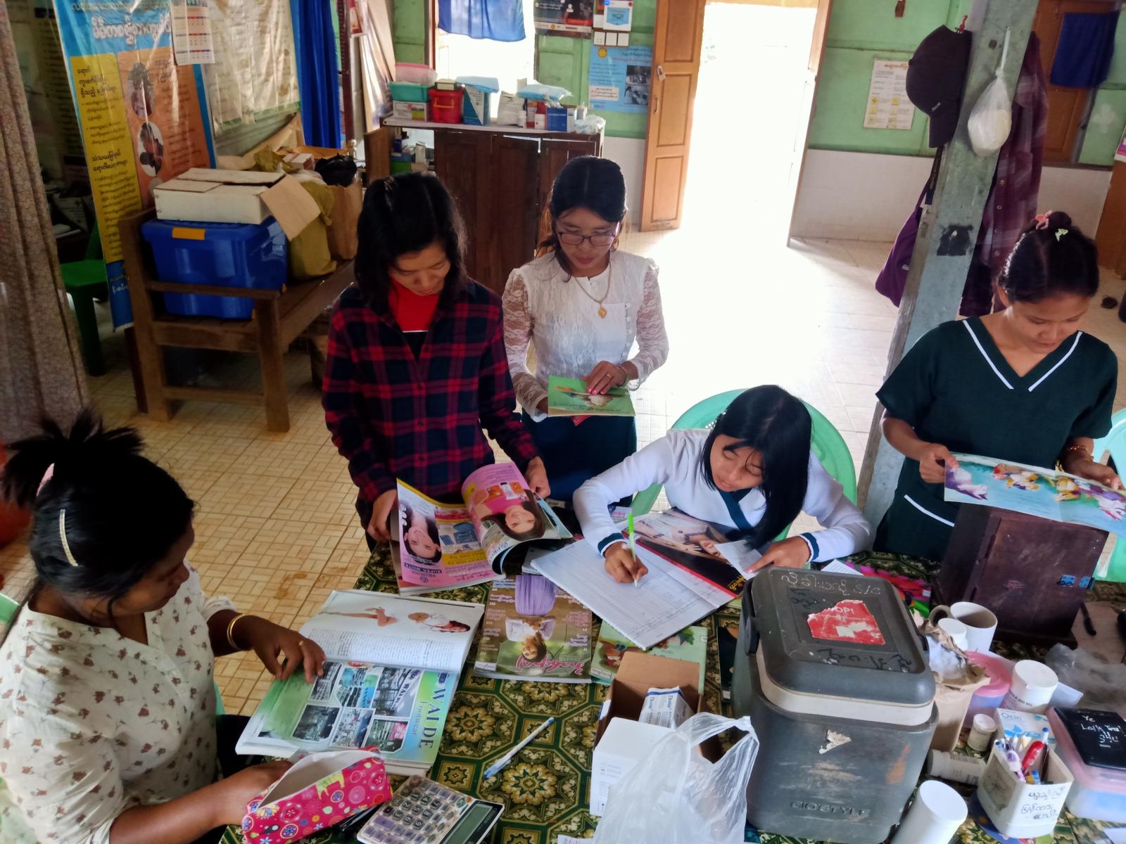 လိပ်သိုမြို့တွင် စာဖတ်ရှိန်မြှင့်တင်ရေးအတွက် အမှတ် ၄ ရပ်ကွက်ရှိ စာဖတ