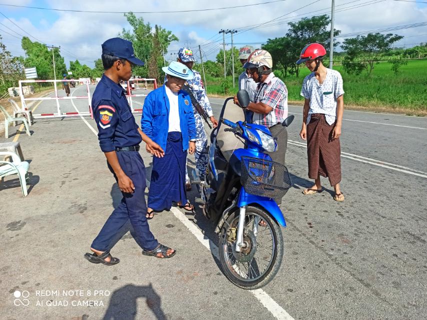 ပြည်သူများ လုံခြုံရေးအတွက် မြို့ဝင်၊ မြို့ထွက်ဂိတ်များ၌ စစ်ဆေးရေးဆောင်ရ