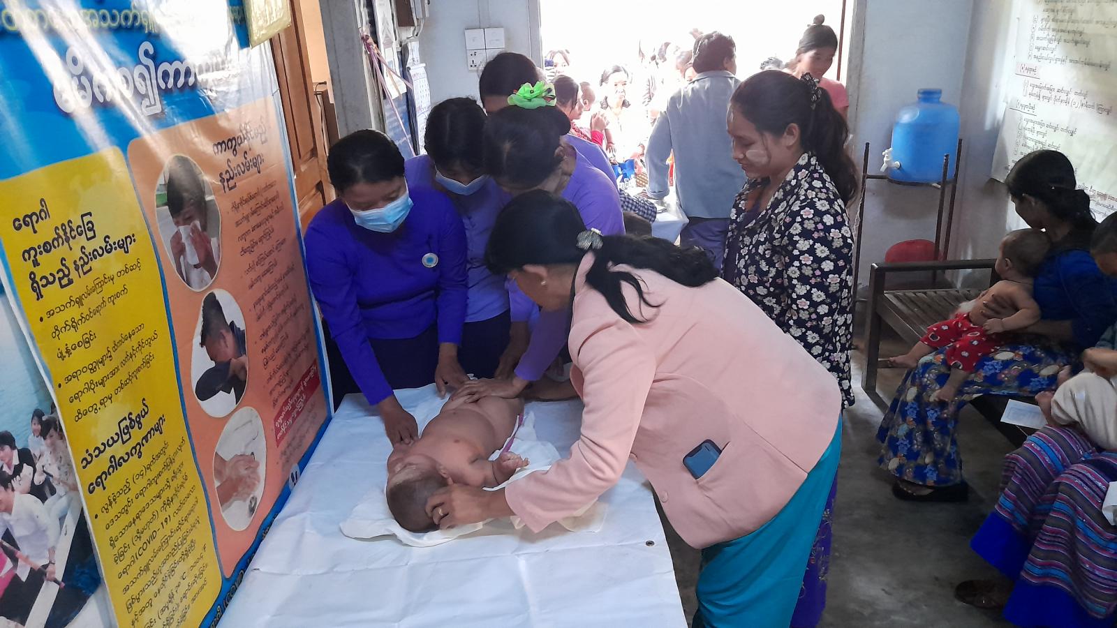 ၇၅ နှစ်မြောက် စိန်ရတုလွတ်လပ်ရေးနေ့ကို ကြိုဆိုဂုဏ်ပြုသောအားဖြင့် ချောက် မြို့၌ ကလေးများအဝအလှပ