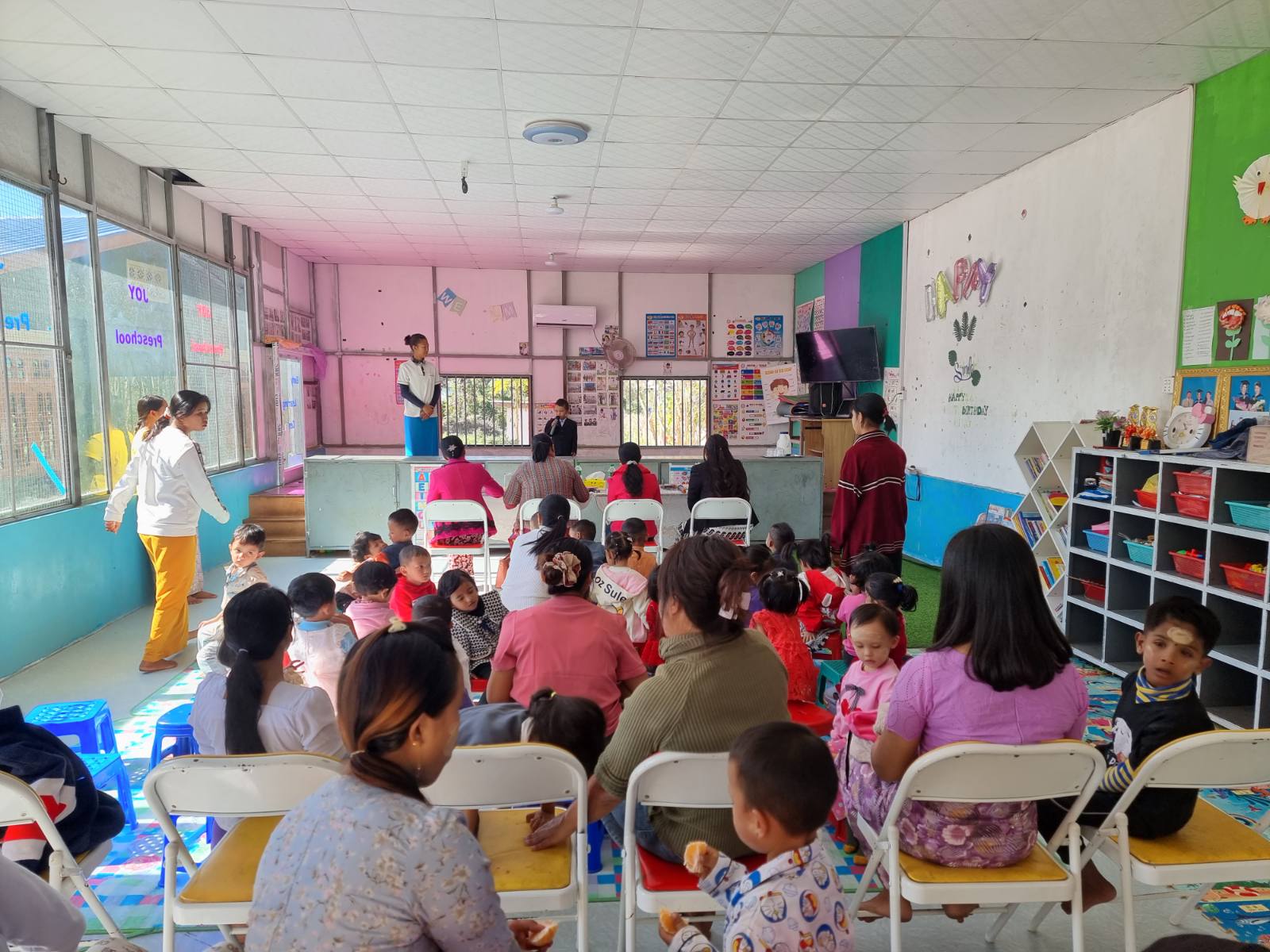 နောင်ချိုမြို့နယ်၌ “joy” ပုဂ္ဂလိက မူလတန်းကြိုကျောင်းတွင် ကလေးများ၏ ဉာဏစွမ်းရည်ပြိုင်ပွဲများ ကျင