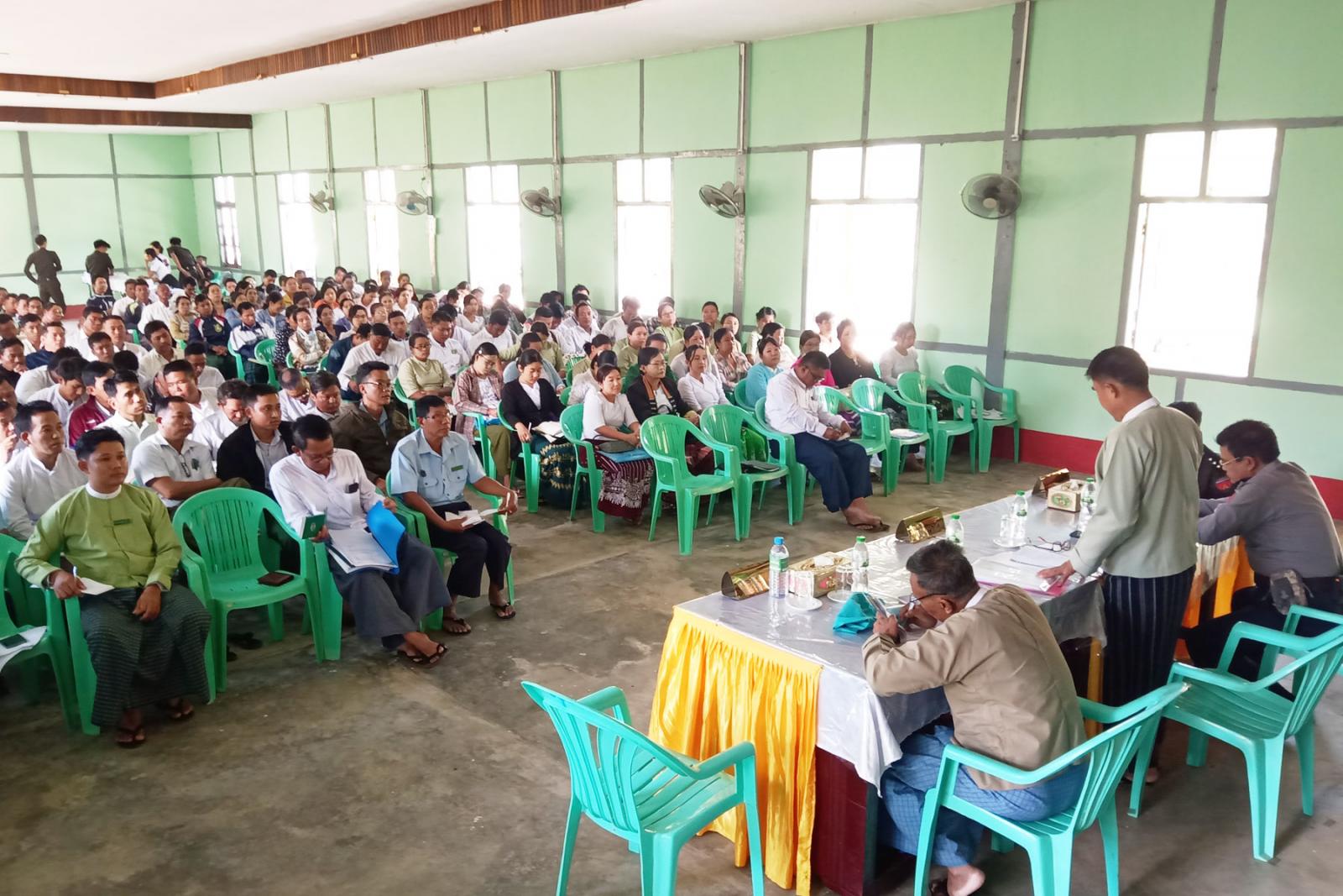 ကံမမြို့နယ်၌ မြေပြင်လူဦးရေစာရင်းနှင့် ပုံစံ ၆၆ ၆ ရှိ စာရင်းများအား မြေပ