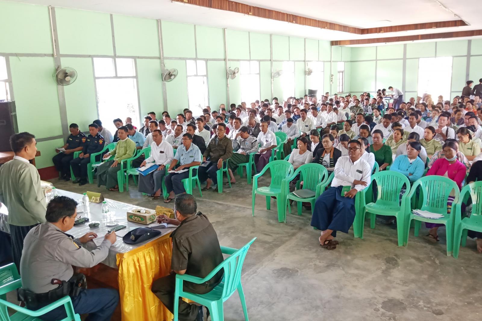 ကံမမြို့နယ်၌ မြေပြင်လူဦးရေစာရင်းနှင့် ပုံစံ ၆၆ ၆ ရှိ စာရင်းများအား မြေပ