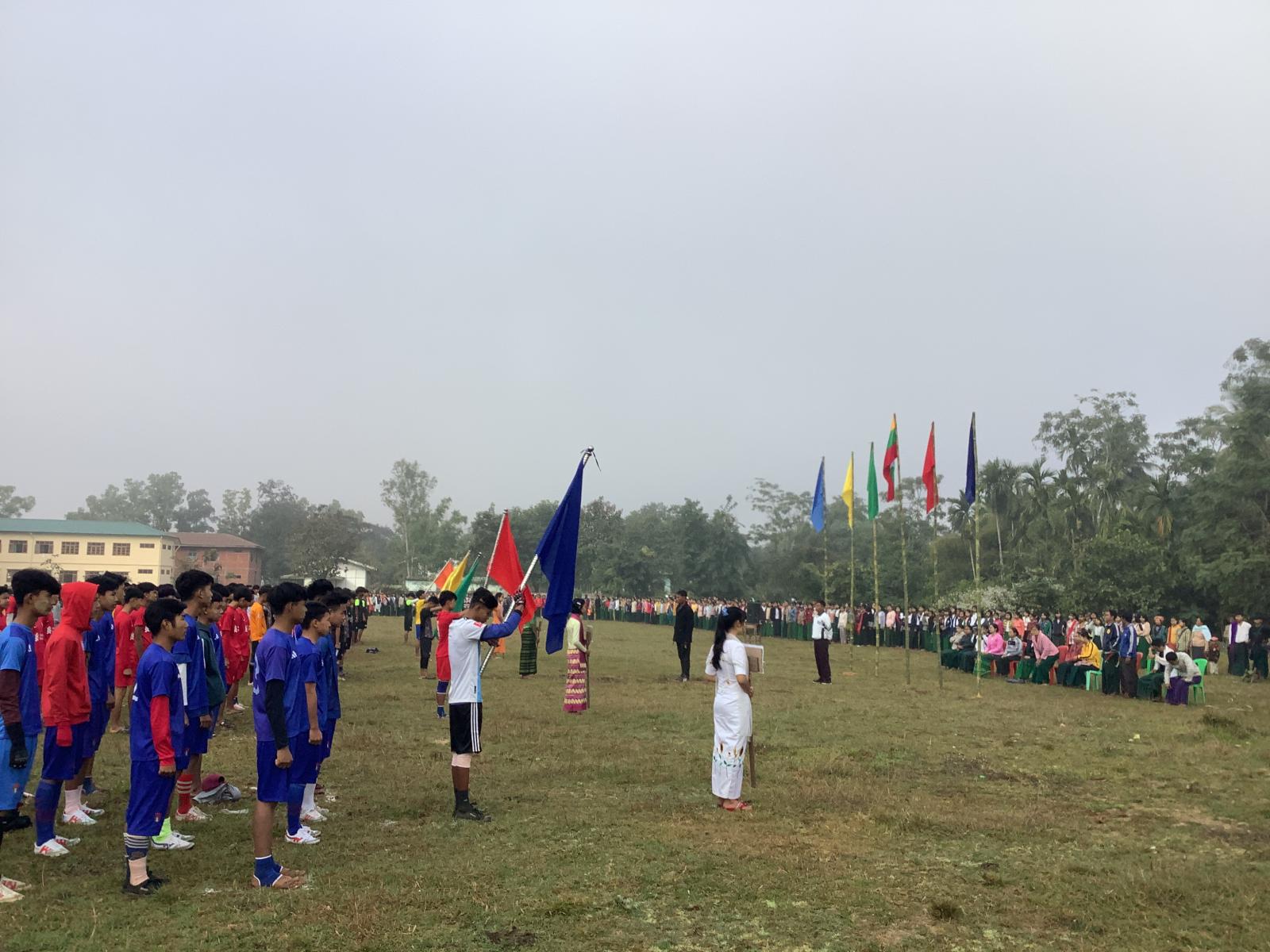 ဖောင်းပြင်မြို့၌ ၇၅ နှစ်မြောက် စိန်ရတုလွတ်လပ်ရေးနေ့အထိမ်းအမှတ် ဘောလုံးအားကစား ပြိုင်ပွဲကျင်းပ