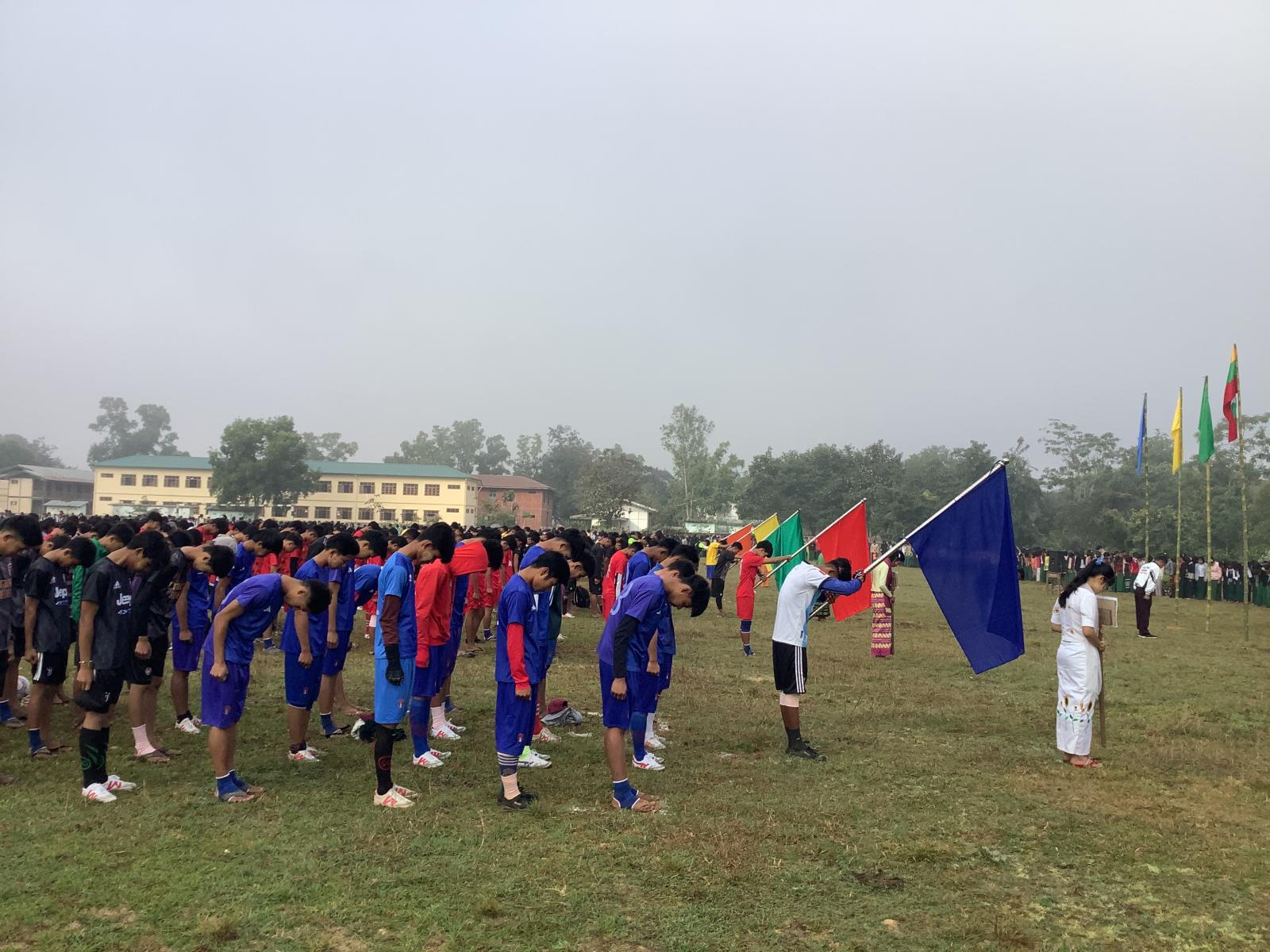 ဖောင်းပြင်မြို့၌ ၇၅ နှစ်မြောက် စိန်ရတုလွတ်လပ်ရေးနေ့အထိမ်းအမှတ် ဘောလုံးအားကစား ပြိုင်ပွဲကျင်းပ