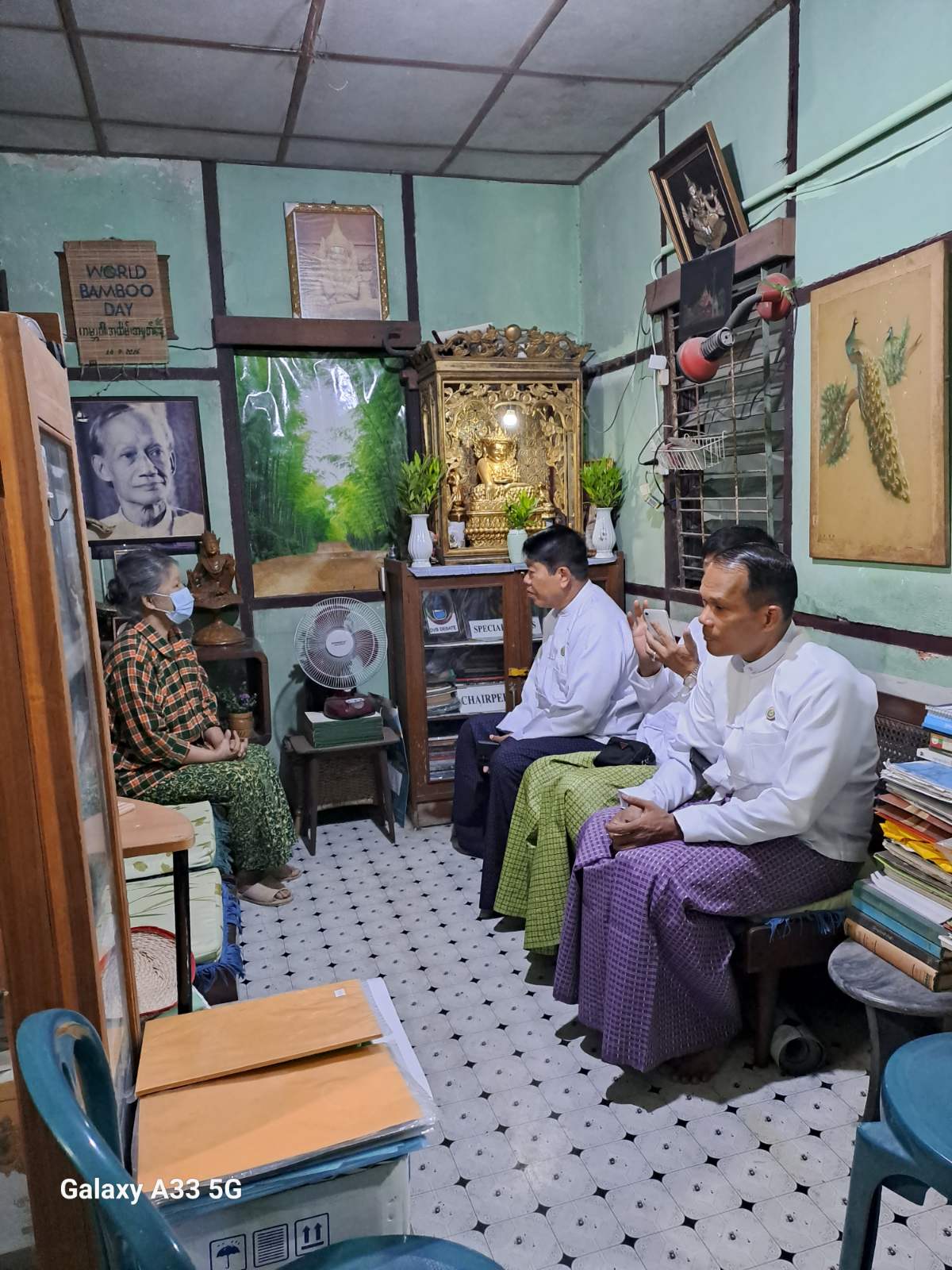 သီ ပေါမင်း၏ အနွယ် တော်အိမ်အား ရှေးမူမပျက်ပြင်ဆင်ရန် လာ ရောက်ကြည့်ရှု ဆ