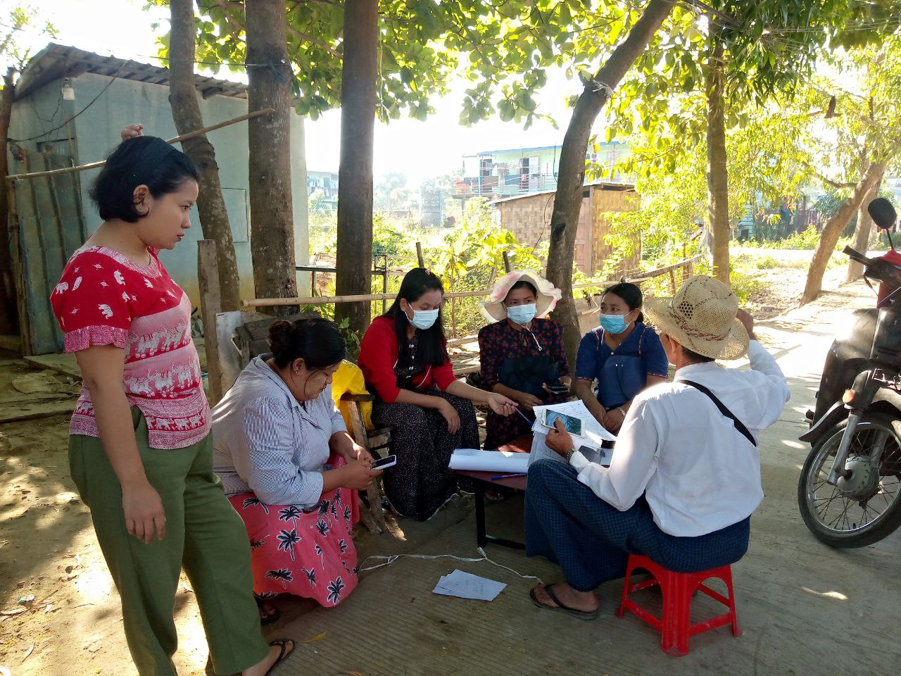 ဒဂုံမြို့သစ် ဆိပ်ကမ်း မြို့နယ်၌ မြေပြင်ကွင်းဆင်း စာရင်းကောက်ယူခြင်းလုပ်ငန်းများဆောင်ရွက