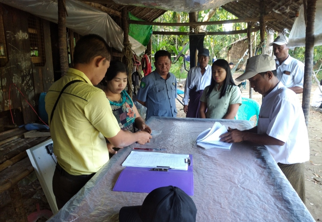 အမာမြို့၌ အိမ်ထောင်စုလူဦးရေစာရင်း ပြည့်စုံမှန်ကန်စေရေး Working Group အဖ