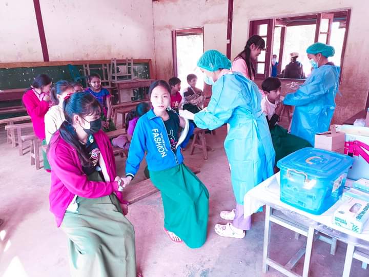 နမ္မတူမြို့နယ် ကျေးရွာများရှိ အသက်ငါးနှစ်မှ ၁၂ အတွင်း ကျောင်းသား၊ က