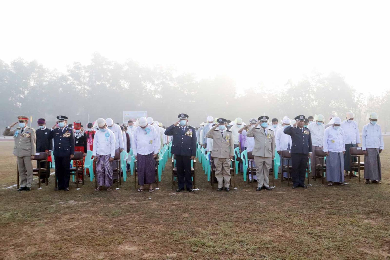 ထားဝယ်မြို့၌ ၇၆ နှစ်မြောက်ပြည်ထောင်စုနေ့ နိုင်ငံတော်အလံတင်အခမ်းအနား