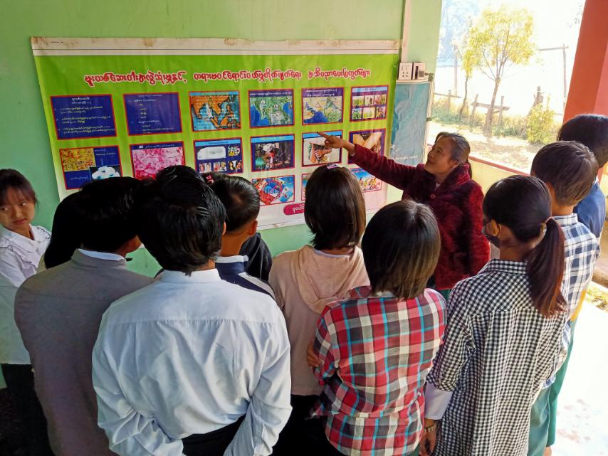 အ ထ က လိပ်သို ကျောင်း၌ “မူးယစ်ဆေးဝါးအန္တရာယ်တားဆီးကာကွယ်ရေး” အသိပညာဟောပ