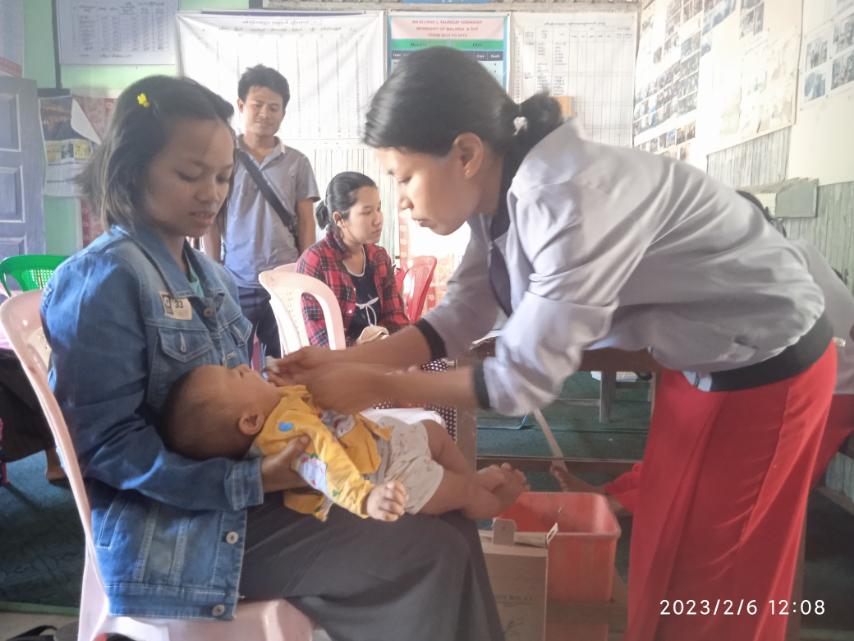 ရေဖြူမြို့တွင် မွေးကင်းစမှ အသက် ၂ နှစ်အောက်ကလေးနှင့် ကိုယ်ဝန်ဆောင်မိခင
