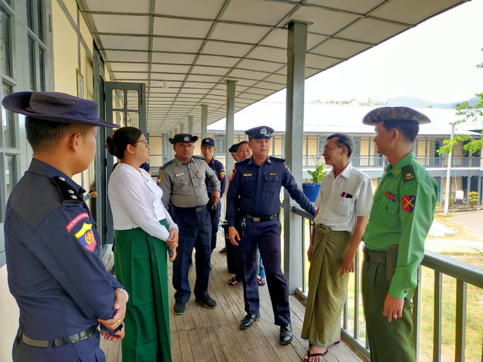 တက္ကသိုလ်ဝင်စာမေးပွဲကျင်းပမည့် အ ထ က ပေါင် စာစစ်ဌာန၌ မီးဘေးကြိုတင်ကာက
