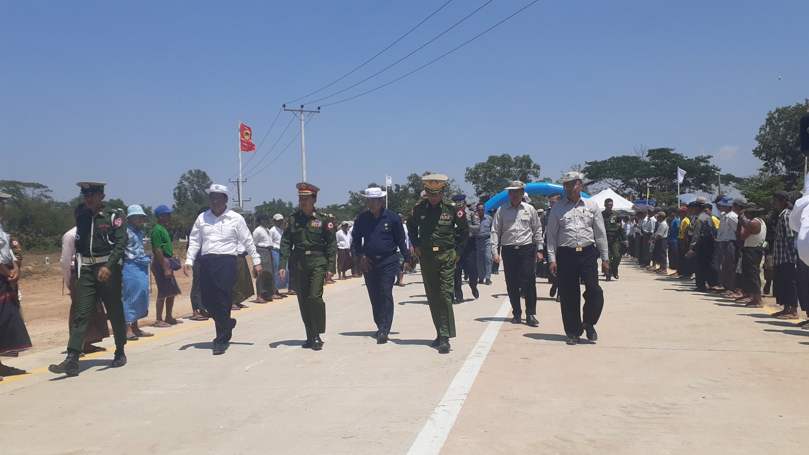 ကွမ်းခြံကုန်းမြို့နယ်၌ ၇၈ နှစ်မြောက်တပ်မတော်နေ့ကို ကြိုဆိုဂုဏ်ပြုသောအားဖြင့် မြို့ရှောင်ကွန