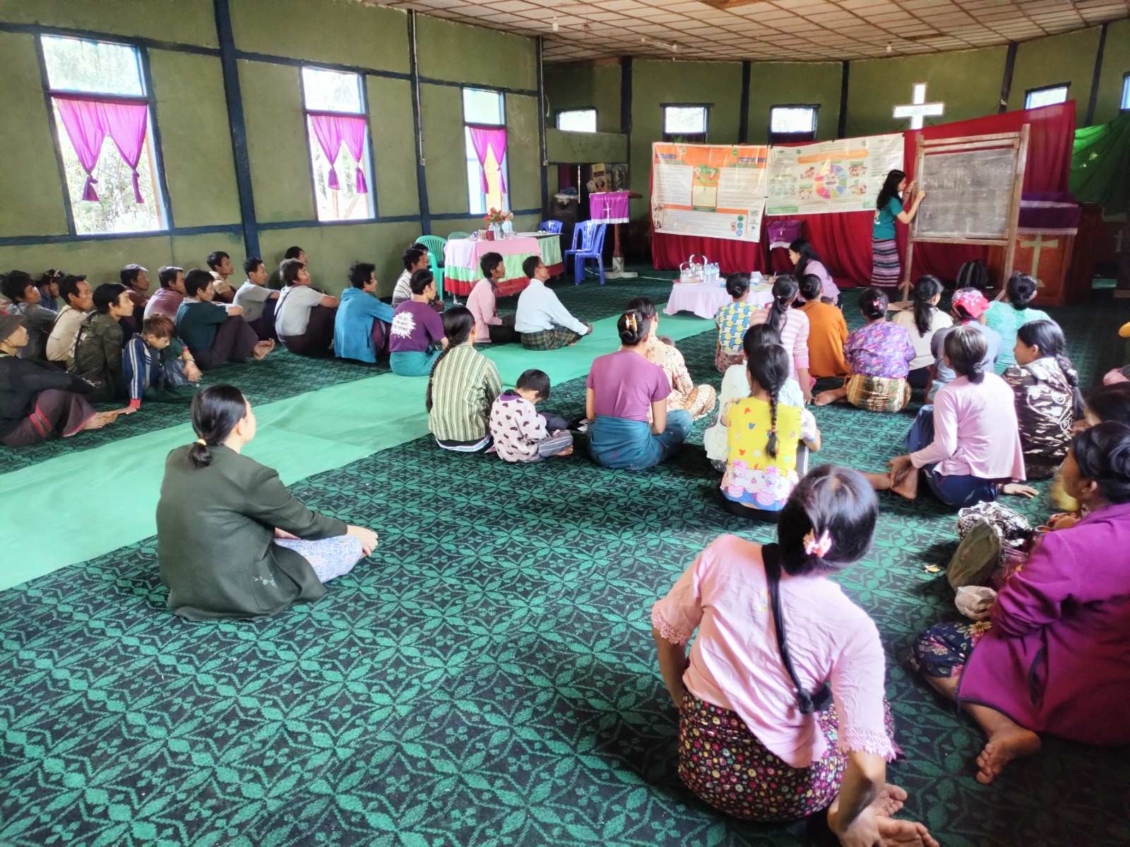 သံတောင်ကြီးမြို့နယ် ဖယ်ဖိုးအထက်ကျေးရွာတွင် မြစိမ်းရောင် စီမံကိန်းမိတ်ဆက