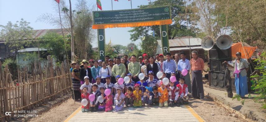 ရွှေတောင်မြို့နယ်တွင် ၇၈ နှစ်မြောက် တပ်မတော်နေ့ကို ကြိုဆိုဂုဏ်ပြုသောအားဖြင့် ကျေးရွာတွင်း ကွန