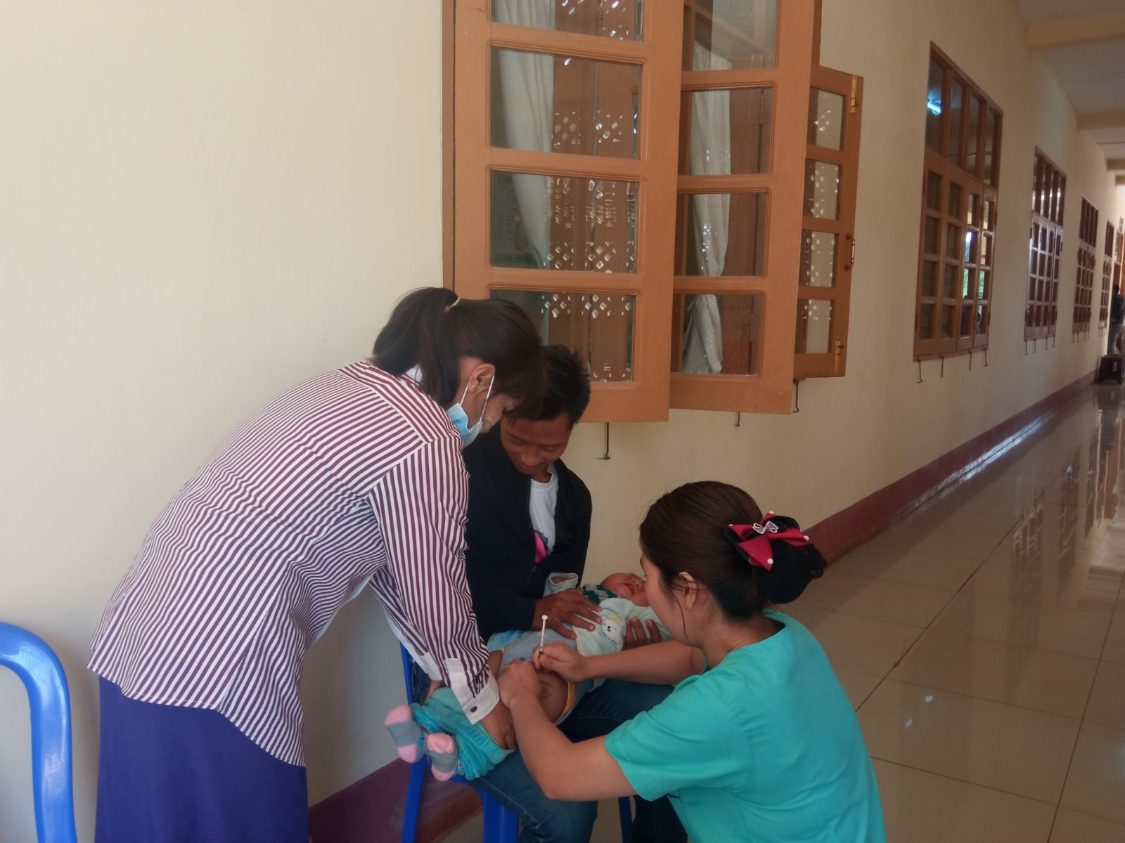 ခိုလမ်မြို့တွင် အသက် ၁ နှစ်ခွဲအောက်ကလေးများအား ပုံမှန်ကာကွယ်ဆေးထိုး