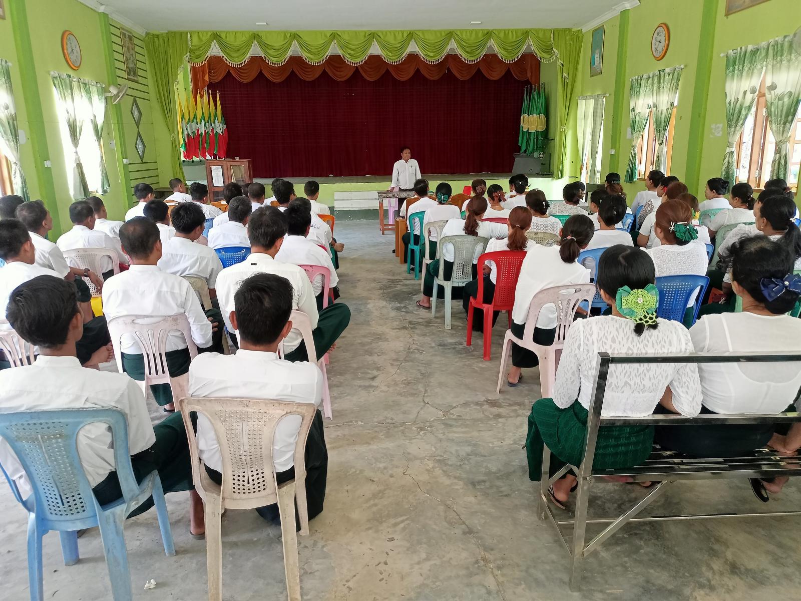 မြေပုံမြို့နယ်၌ မူလတန်းပြဆရာ ဆရာမ ၇၆၇ ဦးတို့အား ဘာသာရပ်စွမ်းရည်မြှင့် သင်တန်းဖွင့်လှစ်ပို့ခ