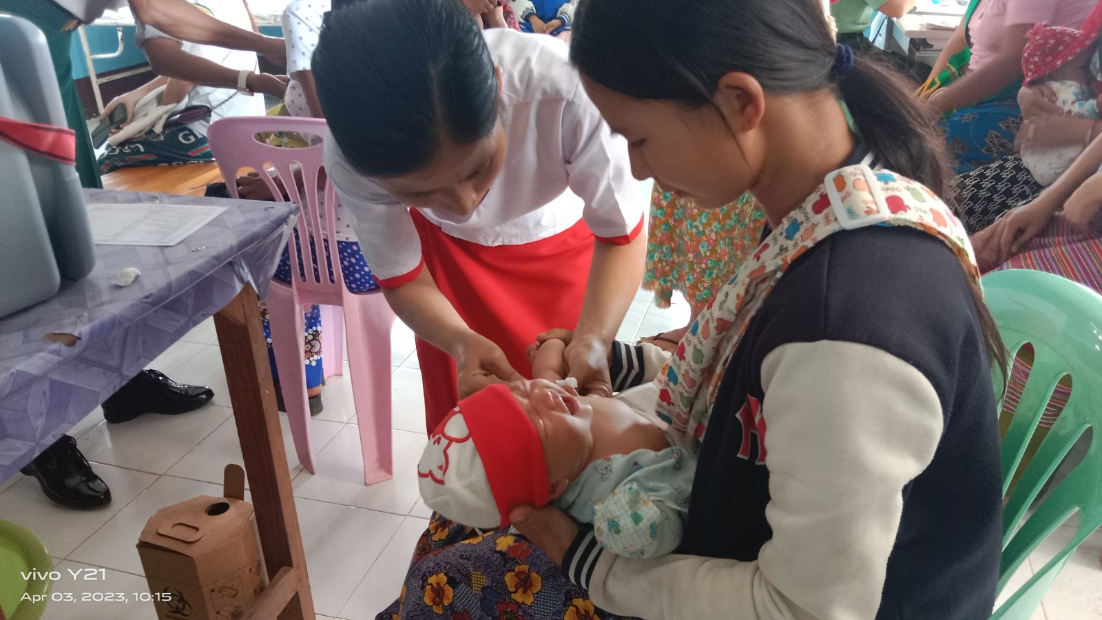 မိုင်းခတ်မြို့တွင် မွေးကင်းစမှ အသက် ၂ နှစ်အောက် ကလေးနှင့် ကိုယ်ဝန်ဆောင