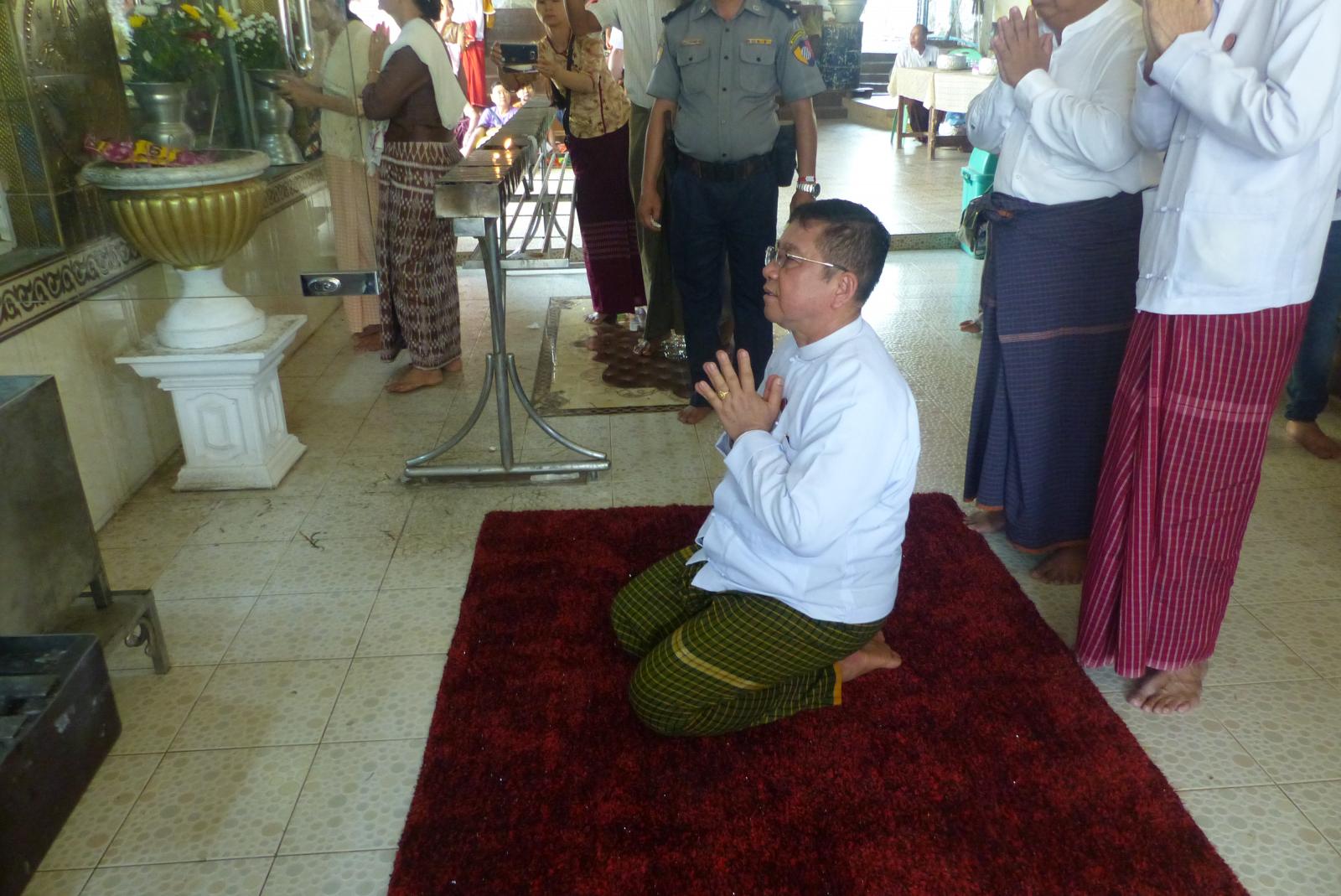 မွန်ပြည်နယ်ဝန်ကြီးချုပ် ဦးအောင်ကြည်သိန်း ချောင်းဆုံမြို့နယ် ကွမ်ရိုက်က