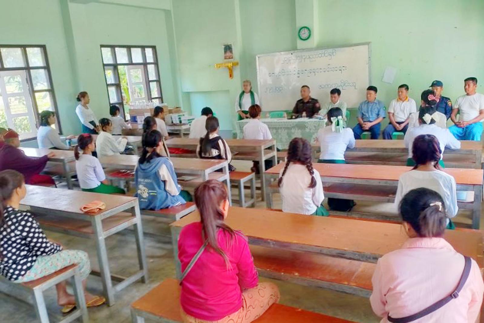မိုင်းယုမြို့၌ ၂၀၂၃ ၂၀၂၄ ပညာသင်နှစ် ကျောင်းအပ်နှံရေးနေ့ အခမ်းအနား ကျင