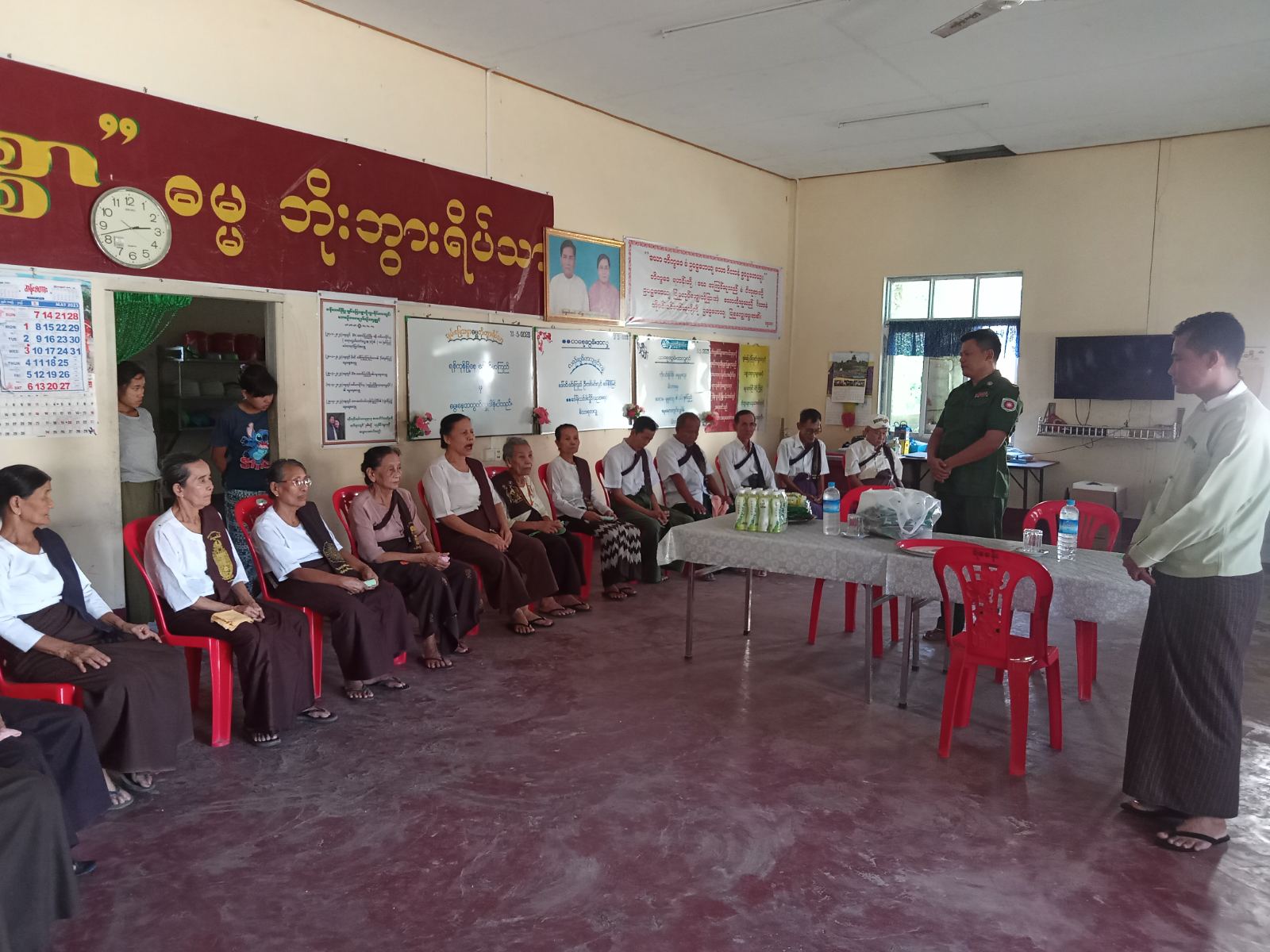 မာန်အောင်မြို့နယ်၌ မုန်တိုင်းဘေးကျရောက်နိုင်သည့် ကျေးရွာများမှ အသက် ၇၀