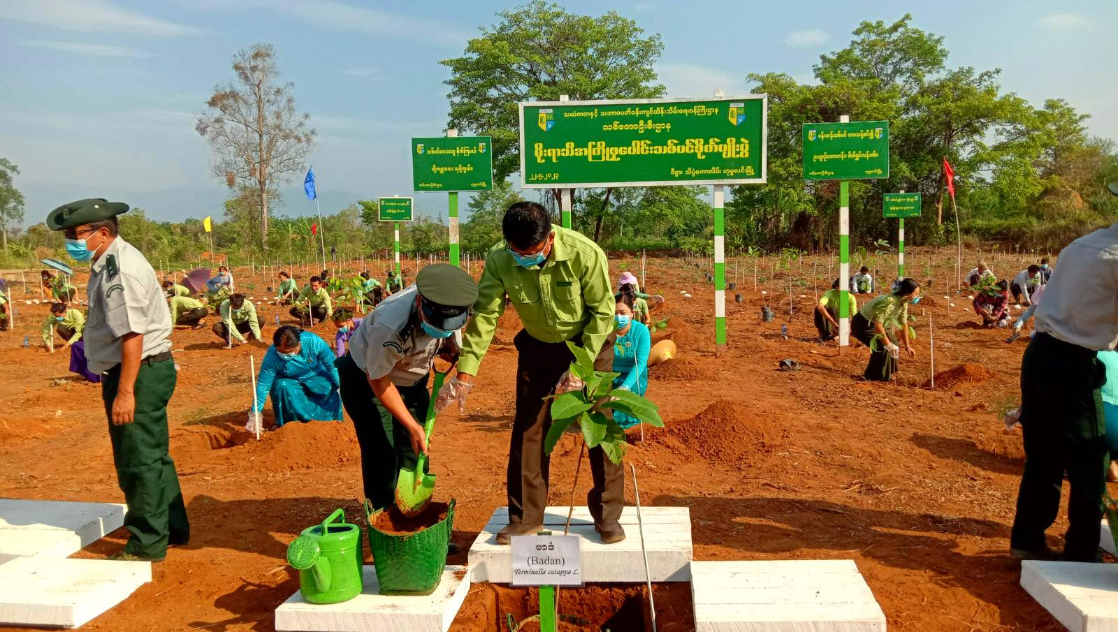 ဟုမ္မလင်းမြို့၌ မိုးရာသီအကြို သစ်ပင်စိုက်ပျိုးပွဲတော်ကျင်းပ