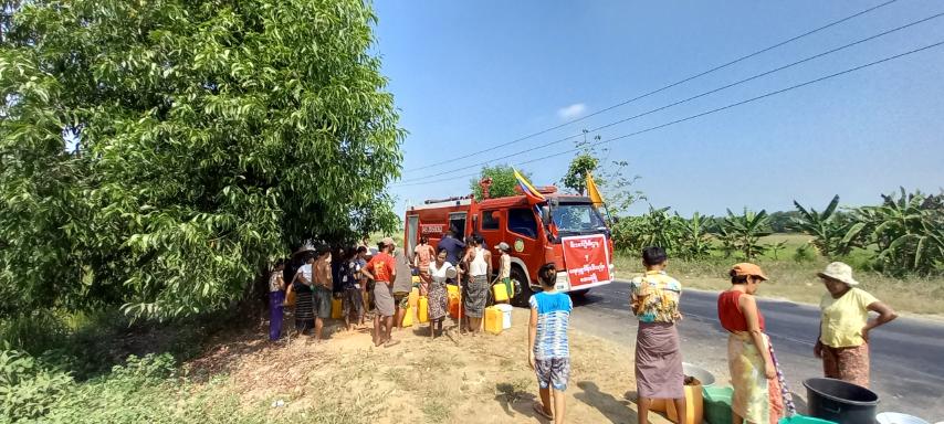 ဒေးဒရဲမြို့၌ ၇၇ နှစ်မြောက် မြန်မာနိုင်ငံမီးသတ်တပ်ဖွဲ့နေ့ကို က